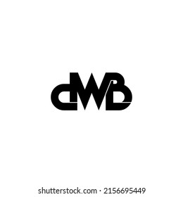 Dwb Letter Original Monogram Logo Design Stock Vector (Royalty Free ...