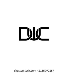 Dwc Letter Original Monogram Logo Design Stock Vector (Royalty Free ...