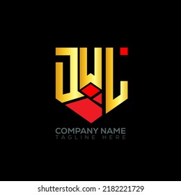 Dwl Initial Modern Logo Design Vector Stock Vector (Royalty Free ...