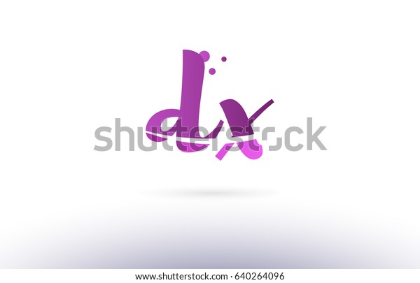 Dx D X Calligraphy Alphabet Letter Stock Vector (Royalty Free ...