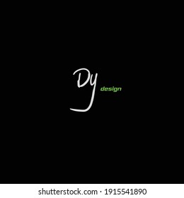 Logo inicial de DY aislado para: vector de stock (libre de regalías ...