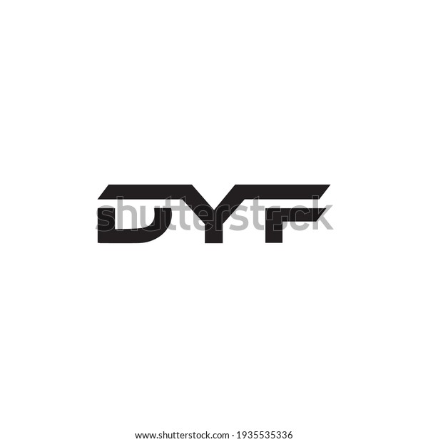 Dyf Letter Logo Design Vector Stock Vector (Royalty Free) 1935535336 ...