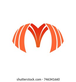 Dynamic Letter M Logo: vector de stock (libre de regalías) 746341660 ...