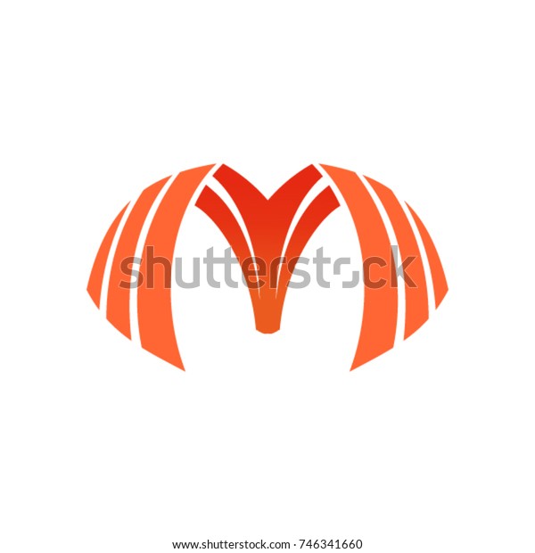Dynamic Letter M Logo Stock Vector (Royalty Free) 746341660 | Shutterstock
