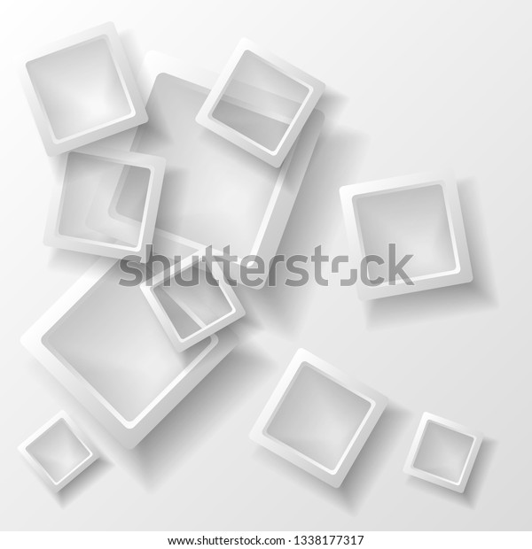 Dynamic Shapes On White Background Design Stock Vector (Royalty Free ...