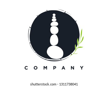 Dynamism Logo Design Rock Balance Circle Stock Vector (Royalty Free ...