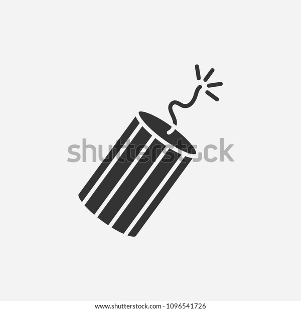 Dynamit Icon Illustrationvector Tnt Signbomb Symbol Stock Vector ...