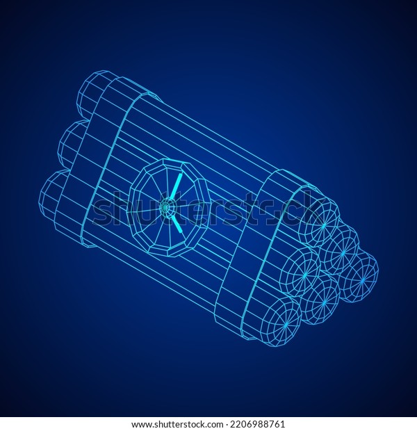 Dynamite Bomb Countdown Clock Military Detonate Stock Vector (Royalty ...