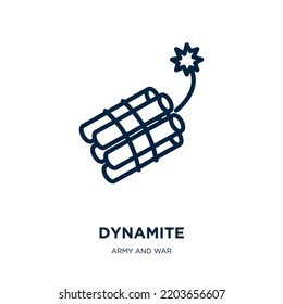 Dynamite Icon Army War Collection Thin Stock Vector (Royalty Free ...