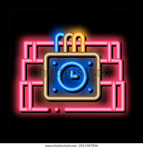 Dynamite Tool Neon Light Sign Vector Stock Vector (Royalty Free ...