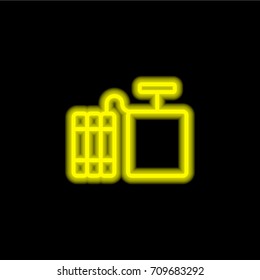 Dynamite Yellow Glowing Neon Ui Ux Stock Vector (Royalty Free ...