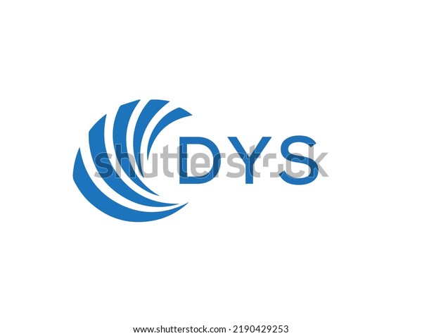 Dys Letter Logo Design On White Stock Vector (Royalty Free) 2190429253 ...