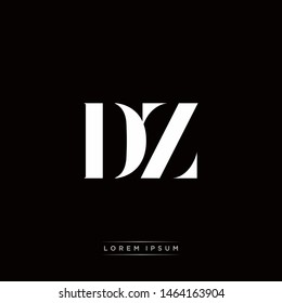 Dz D Z Logo Monogram Black Stock Vector (Royalty Free) 1464163904 ...