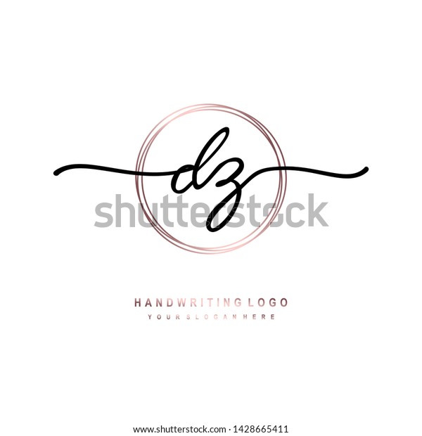 Dz Initial Signature Logo Handwriting Logo Stock Vector (Royalty Free ...