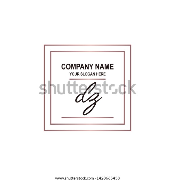 Dz Initial Signature Logo Handwriting Logo Stock Vector (Royalty Free ...