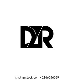 Dzr Typography Letter Monogram Logo Design Stock Vector (Royalty Free ...
