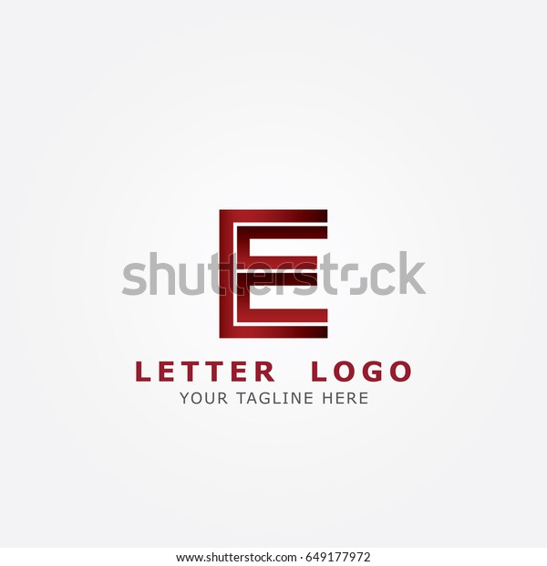 E Abstract Letter Concept Logo Template Stock Vector (Royalty Free ...