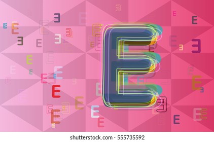 E Alphabet Background Idea Stock Vector (Royalty Free) 555735592 ...