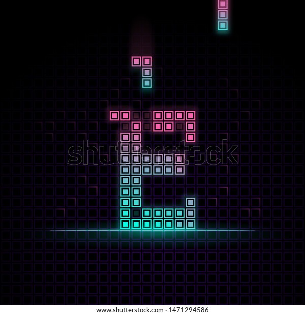 E Alphabet Pixel Art 8bit Game Stock Vector (Royalty Free) 1471294586 ...