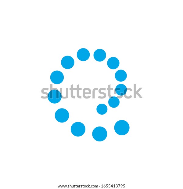 E Dots Logo Design Modern Template Stock Vector (Royalty Free ...