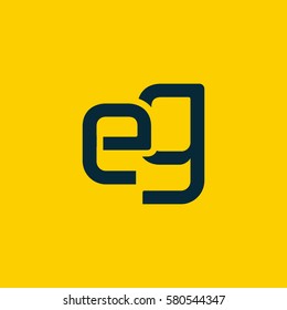 E G Letter Logo Design Vector Stock Vector (Royalty Free) 580544347 ...