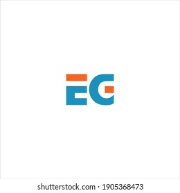 E G Letter Logo Vector Design Stock Vector (Royalty Free) 1905368473 ...