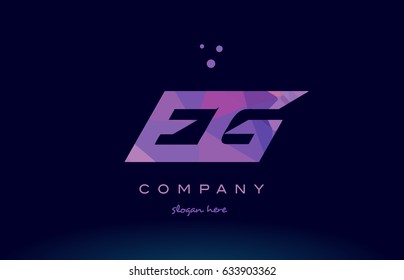 E G Polygon Polygonal Letter Alphabet Stock Vector (Royalty Free ...