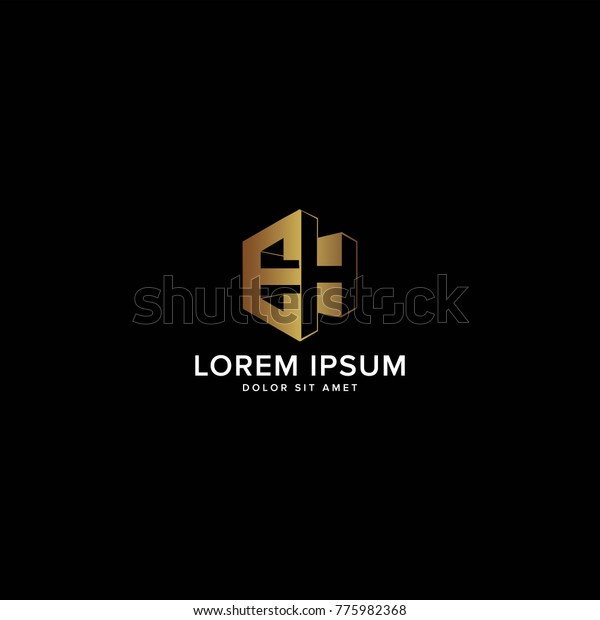E H Logo Stock Vector (Royalty Free) 775982368 | Shutterstock