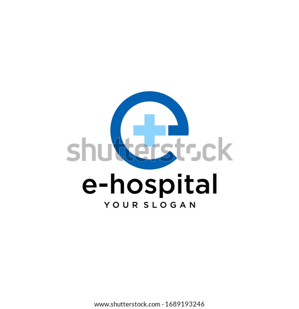 E Hospital Logo Image Vector Template Stock Vector (Royalty Free ...