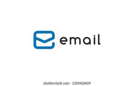 E Letter Email Logo Stock Vector (Royalty Free) 1259426029 | Shutterstock