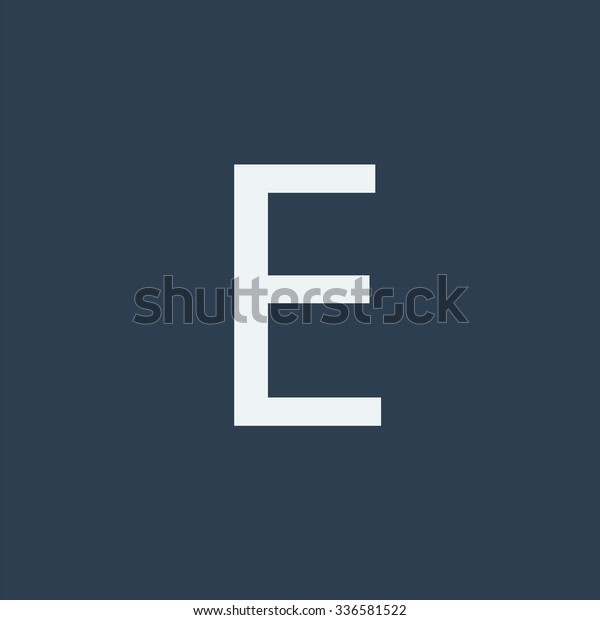 E Letter Icon Alphabet Icon Stock Vector (Royalty Free) 336581522 ...