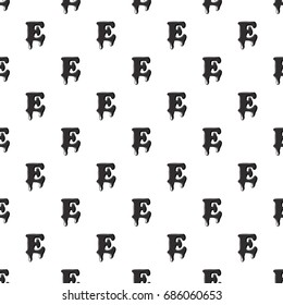 E Letter Isolated On White Background Stock Vector (Royalty Free ...