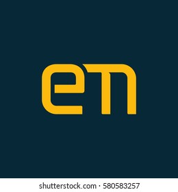 E M Letter Logo Design Vector Stock Vector (Royalty Free) 580583278 ...