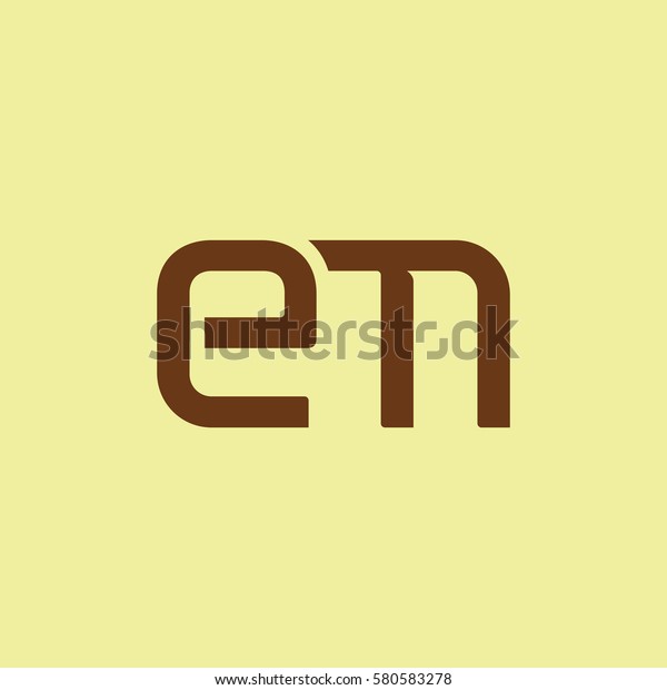E M Letter Logo Design Vector Stock Vector (Royalty Free) 580583278 ...