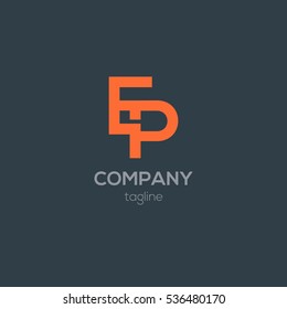 E P Letter Logo Design Vector Stock Vector (Royalty Free) 536480170 ...
