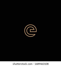 E Single Letter Designs Logo Icons Stock Vector (Royalty Free ...