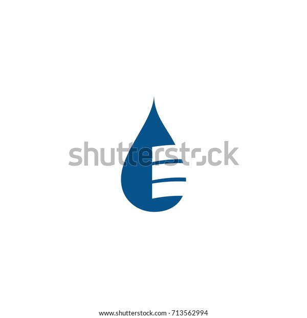 E Water Logo Vector Stock Vector (Royalty Free) 713562994 | Shutterstock
