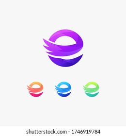 E Wing Logo Sign Logotype Stock Vector (Royalty Free) 1746919784 ...