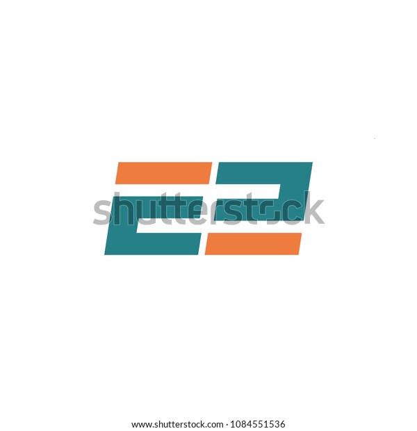 E2 Logo Template Vector Illustration Stock Vector (Royalty Free) 1084551536