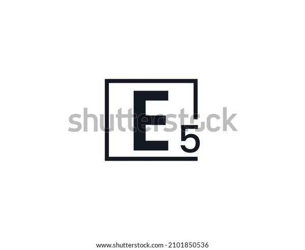 E5 5e Initial Letter Logo Stock Vector (Royalty Free) 2101850536 ...