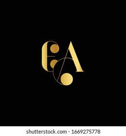 Ea Letter Logo Design Ea Letter Stock Vector (Royalty Free) 1669275778 ...