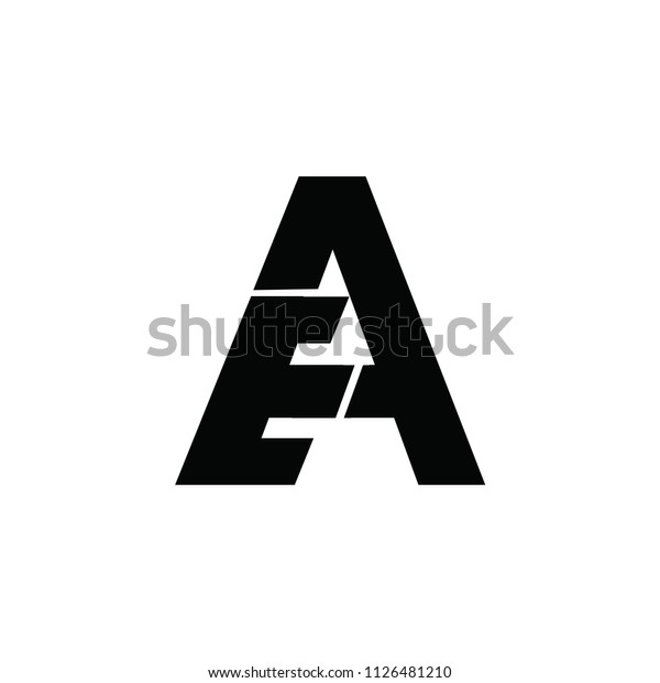 Ea Letter Vector Logo Stock Vector (Royalty Free) 1126481210