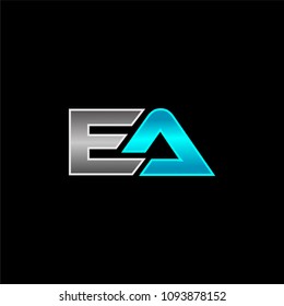 Ea Logo Design Template Letter Logo Stock Vector (Royalty Free ...