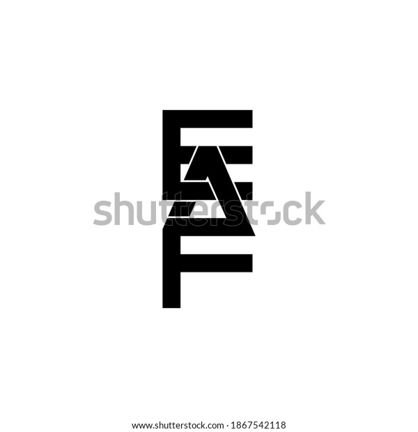 Eaf Letter Original Monogram Logo Design Stock Vector (Royalty Free ...