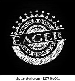 Eager Chalkboard Emblem Stock Vector (Royalty Free) 1279386001 ...