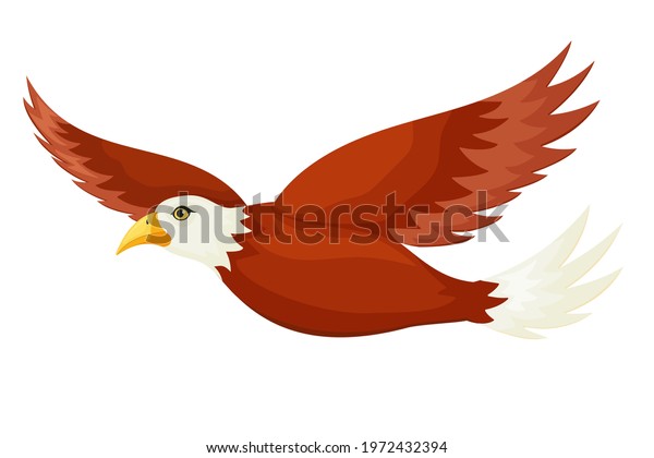 Eagle Cartoon Style Bird Vector Illustration Stock Vector (Royalty Free ...