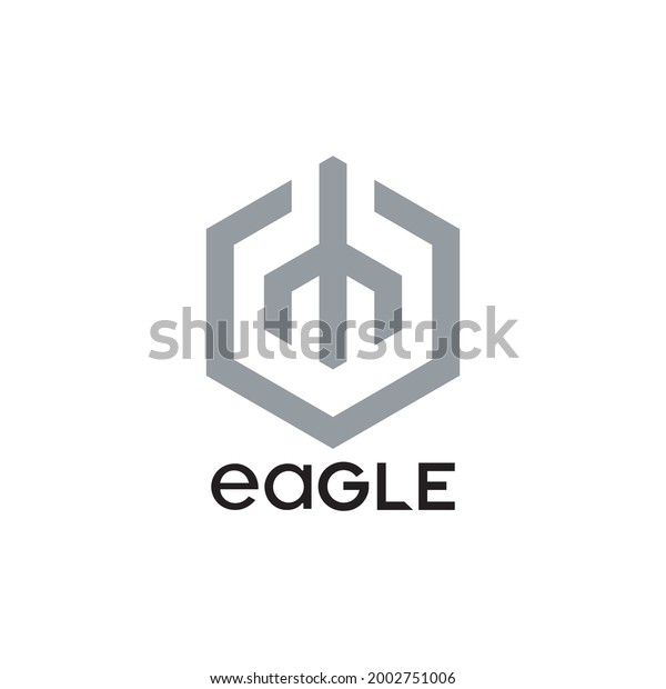Eagle Claw Logo Design Geometry Stock Vector (Royalty Free) 2002751006 ...