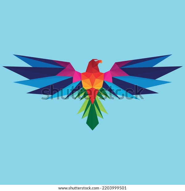 Eagle Design Falcon Abstract Monogram Vector Stock Vector (Royalty Free ...