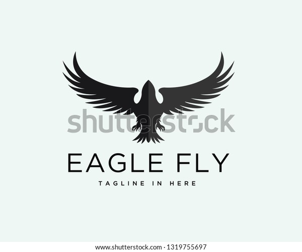 Eagle Fly Logo Design Inspiration Stock Vector (Royalty Free ...