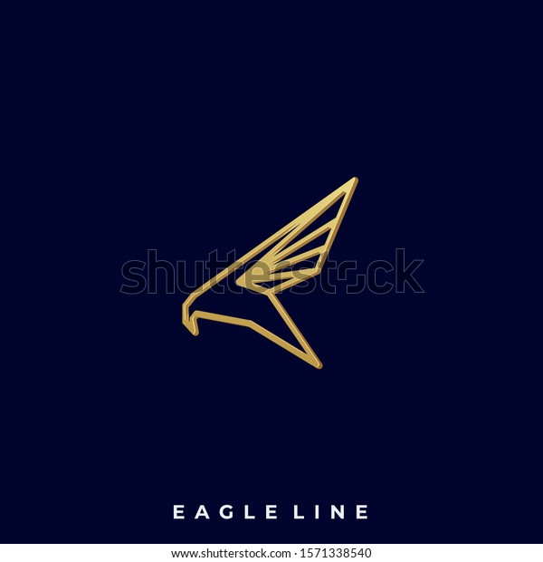 Eagle Flying Illustration Vector Design Template Stock Vector (Royalty ...